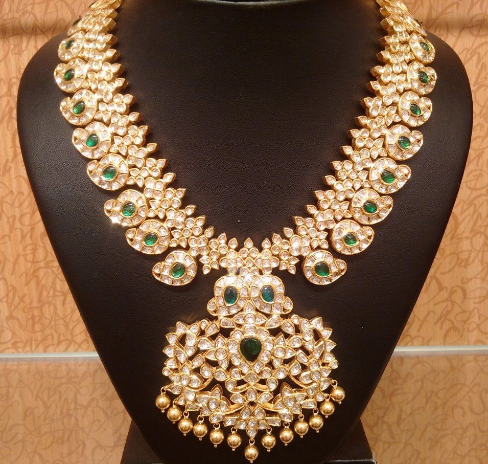 Latest Uncut Diamond Jewellery Necklace Designs - Dhanalakshmi Jewellers Latest Uncut Diamond Jewellery Necklace Designs - Dhanalakshmi Jewellers